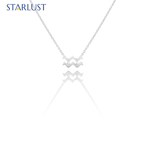 Aquarius Necklace in Silver, Gold, or Platinum – Starlust