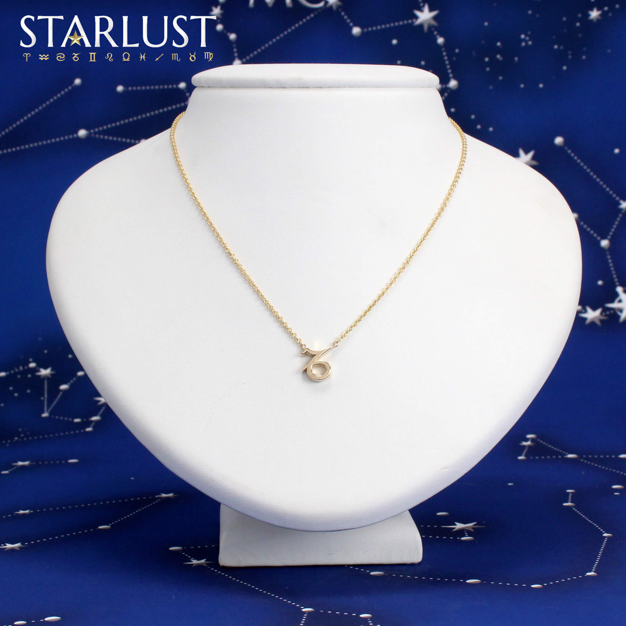 Capricorn Star Sign Pendant in Silver, Gold, or Platinum – Starlust