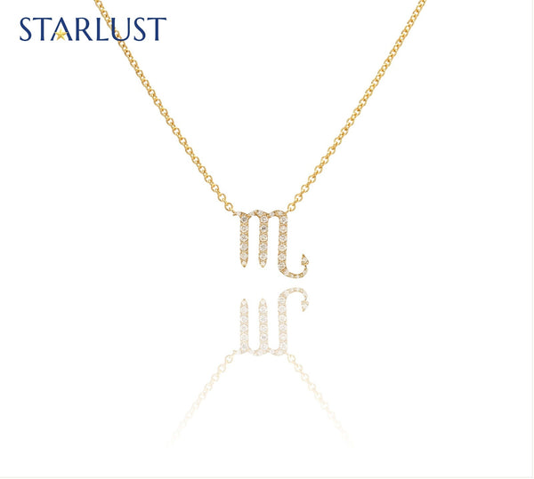 Scorpio Diamond Starlust Zodiac Necklace