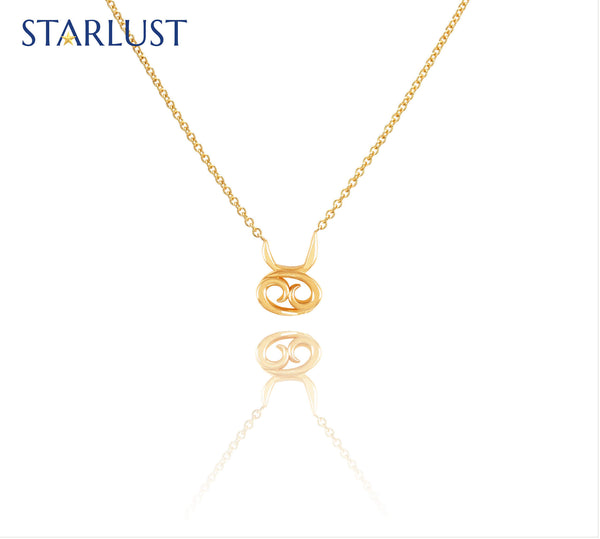 Cancer and Taurus Combo Necklace in Silver, Gold, or Platinum – Starlust