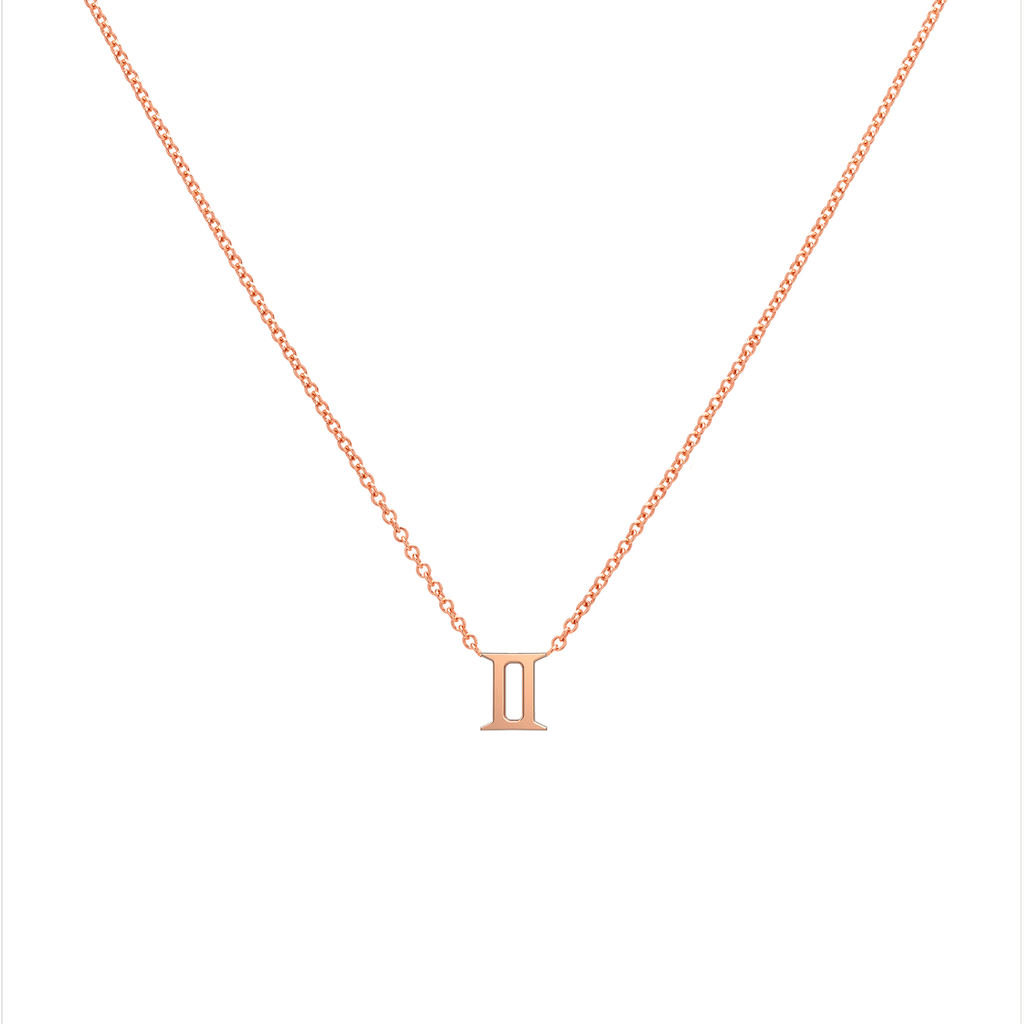 Gemini Star Sign Pendant in Silver, Gold, or Platinum – Starlust