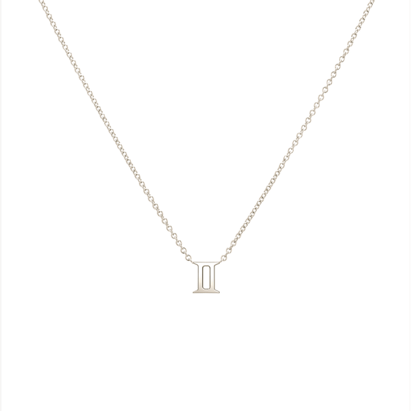 Gemini Star Sign Pendant in Silver, Gold, or Platinum – Starlust